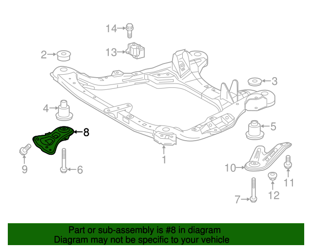 2014-2019 Toyota Highlander Front Plate 51036-0E050 | Toyota Parts