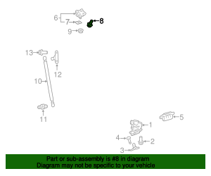 90080-11194 - Hinge Bolt - 2008-2019 Toyota | OEM Genuine Toyota Parts