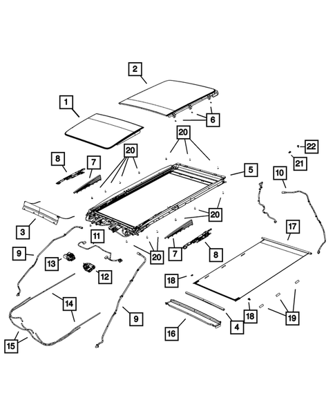 Sunroof for 2025 Chrysler Pacifica | Mopar eStore