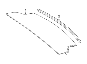 231-790-09-98 - Convertible Top Stowage Compartment Lid Seal 2013-2020 ...