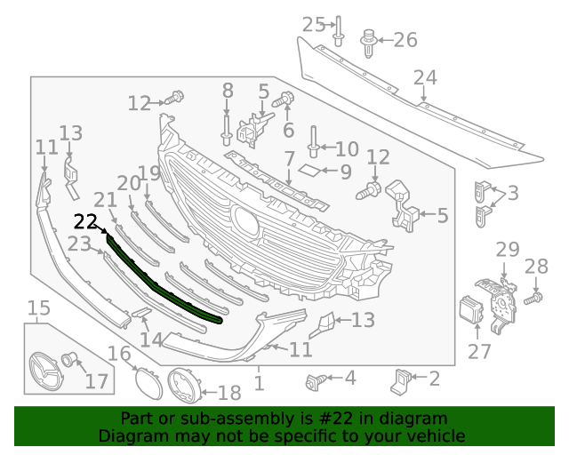 2016-2023 Mazda CX-9 Insert TK48-50-B31A | OEM Parts Online