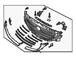 Mazda Grille Assembly TK49-50-710J | Auto Parts