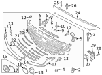2021-2023 Mazda CX-9 Grille Assembly TC3W-50-710B | RealMazdaParts.com