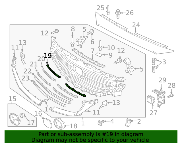 2016-2023 Mazda CX-9 Insert TK49-50-B41A | Florida Mazda Parts