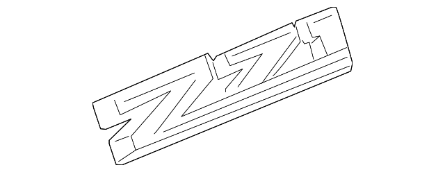 2019-2025 Chevrolet Exterior Bright Chrome Passenger Side Fender Emblem ...