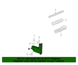 84621824 - Black Front Passenger Side Fender Paint Protector 2019-2021 ...