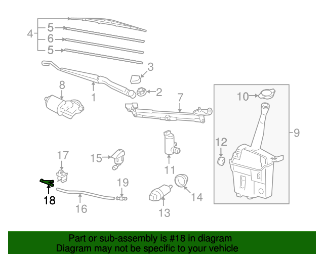 2000-2008 Toyota Washer Hose Y-Connector 85378-02110 | Toyota Parts Center
