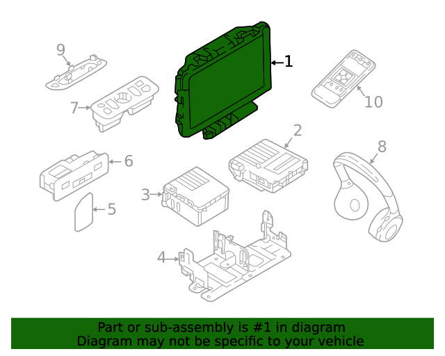 2018-2022 Land Rover Display Unit LR137881 | OEM Parts Online