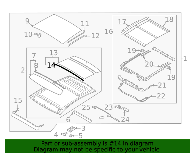 2021-2022 Genesis G80 Front Weather-Strip 81624-T1000 | OEM Parts Online