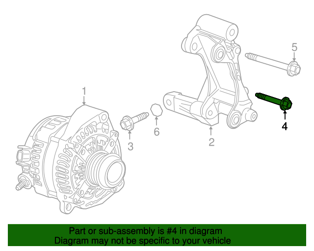 2016-2024 GM M8x1x70 Multi-Purpose Bolt 11588732 GM | GMPartsDirect.com