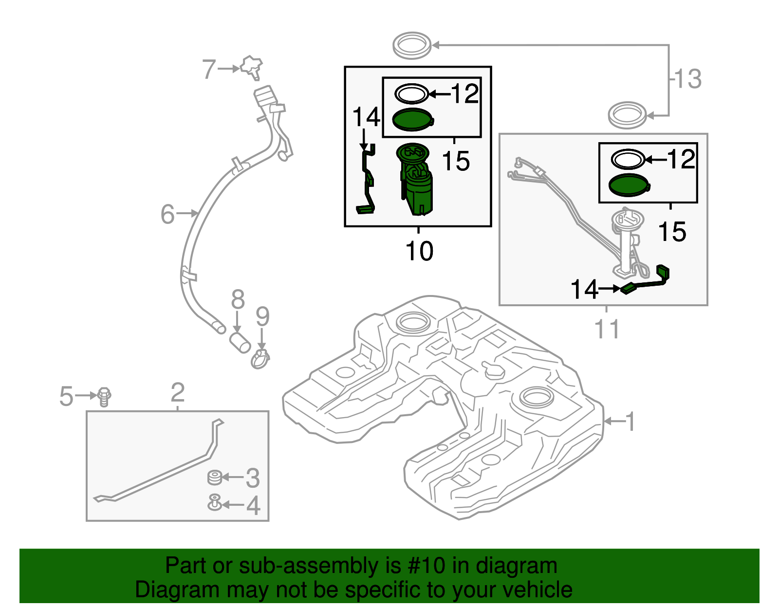 16117324296 - 2009-2018 BMW X5 Fuel Pump (16-11-7-324-296) | BMW of ...