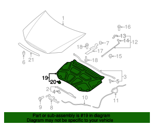 81124-2F000 - Insulator Pad 2004-2009 Kia | Kia.Parts Store