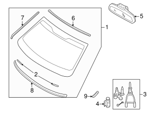 Genuine Reveal Molding for 1998-2002 Volvo C70 | Part# 8600859 | Over ...