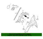 00099054929051 - Wheelhouse Liner Rivet 2011-2016 Smart Fortwo ...