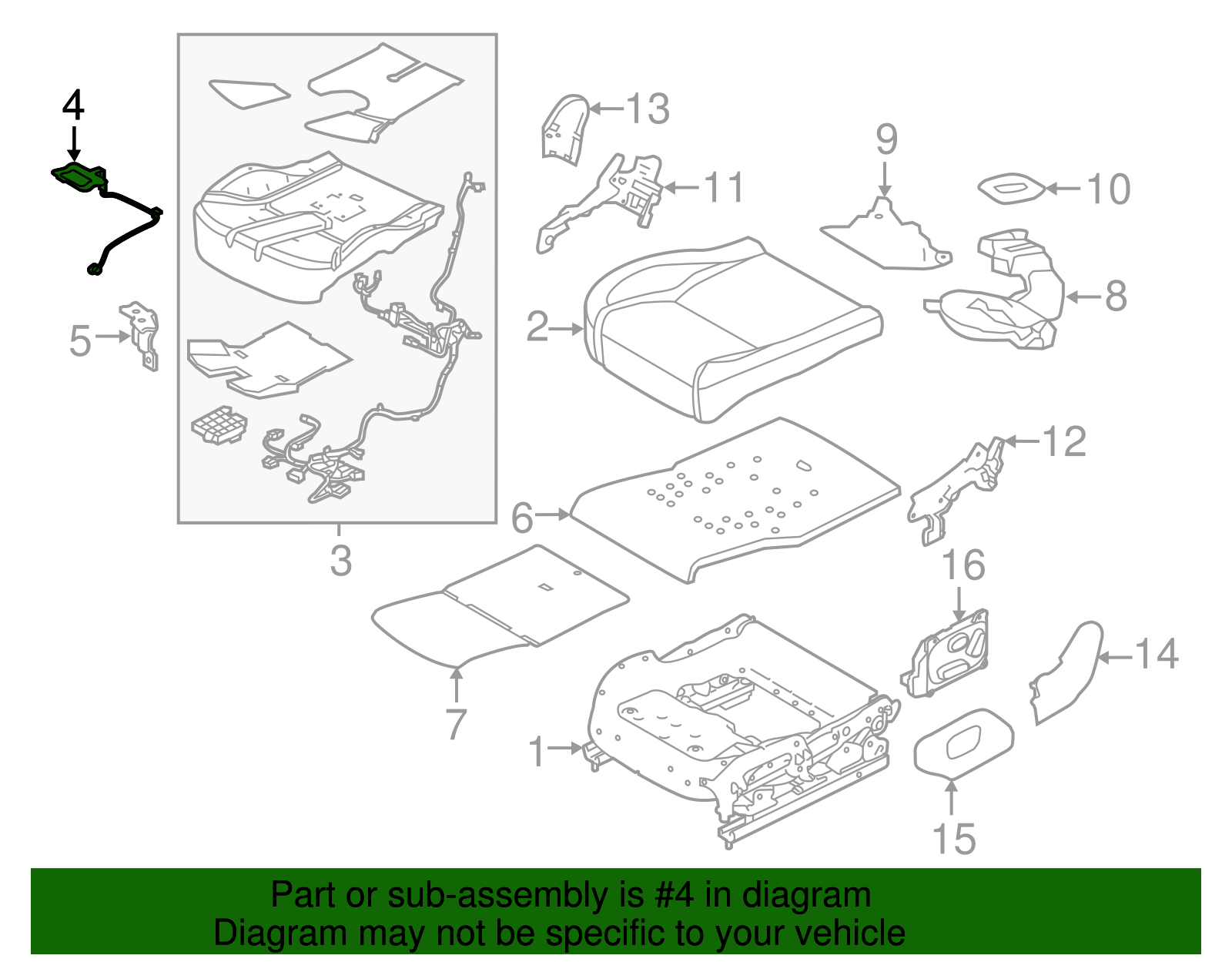 2014-2017 Land Rover Range Rover Sport Passenger Discriminating Sensor ...