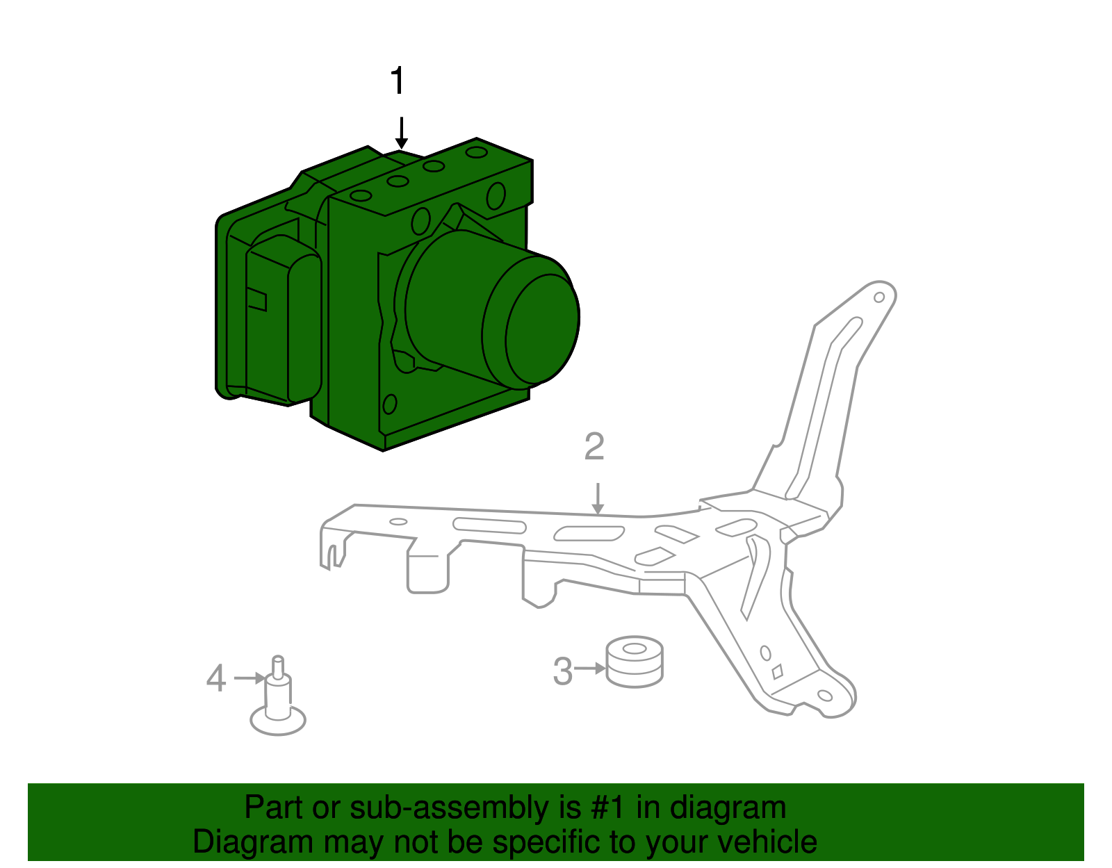 57110-TA1-A12 - 2011-2012 Honda Accord - Modulator Assembly Vsa ...