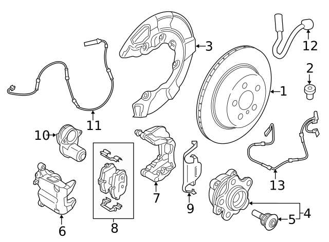 34206881294 - 2017-2024 BMW Brake Pads Clip (34-20-6-881-294) | BMW of ...