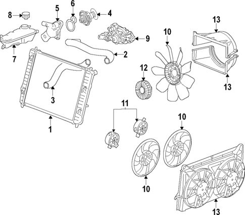 Cooling System for 2014 Chevrolet Suburban 1500 | Chevrolet Parts Direct