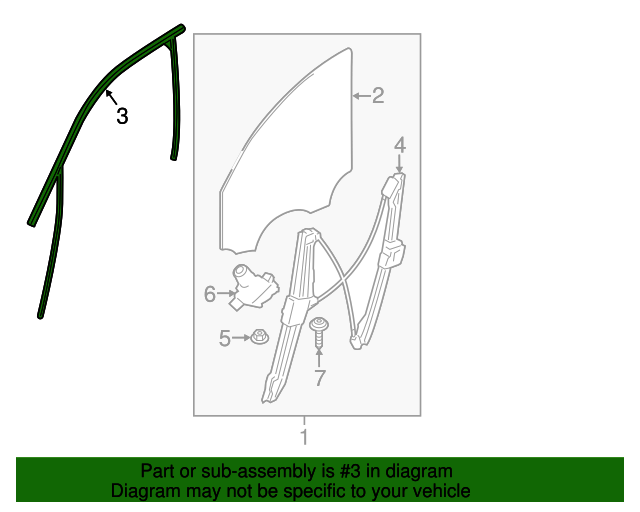 51337311259 - 2011-2017 BMW X3 Run Channel (51-33-7-311-259) | BMW of ...