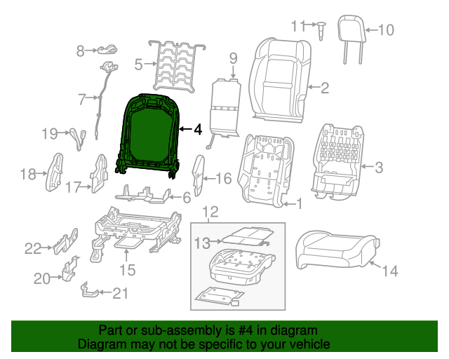 2018-2021 Jeep Wrangler Frame 68276610AK | TascaParts.com