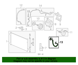 2008-2015 Honda Hose, Discharge 80315-TA6-A01 | Cheaper Honda Parts