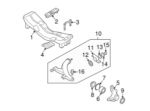2006-2008 Subaru Forester Control Arm 20202SA142 | OEM Parts Online