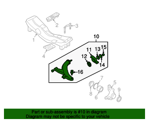 2006-2008 Subaru Forester Control Arm 20202SA142 | Subaru Parts Plus