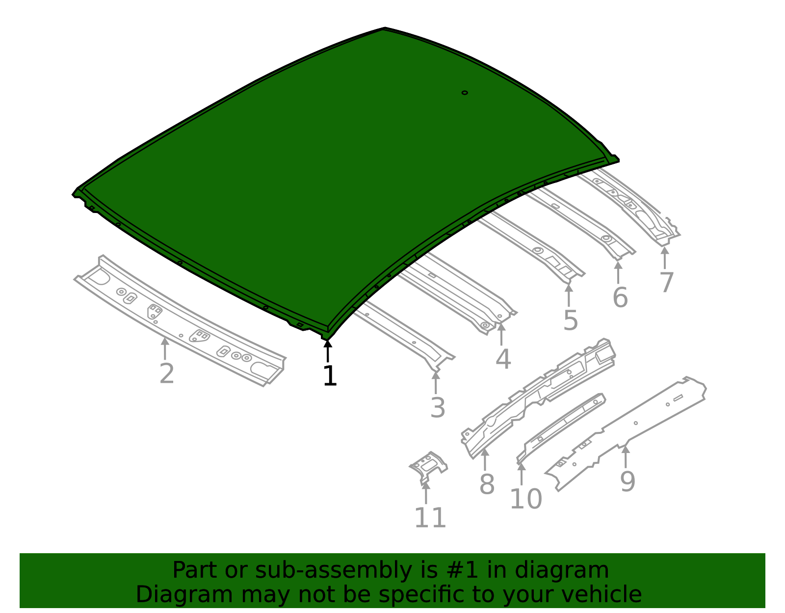 GHY1-70-600 - Roof Assembly 2014-2021 Mazda 6 | Florida Mazda Parts