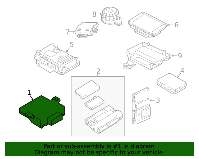 4M1-907-468-A - Control Module 2017-2018 Audi | Audi OEM Parts