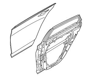77004-L2000 - Door Shell 2021-2024 Kia K5 | Kia.Parts Store