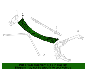 Genuine BMW 51-64-7-459-878 | Upper Tie Bar | FREE Shipping on Most ...