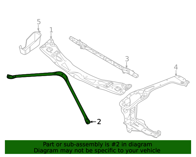 51647488284 - 2020-2021 BMW Support Brace (51-64-7-488-284) | BMW of ...