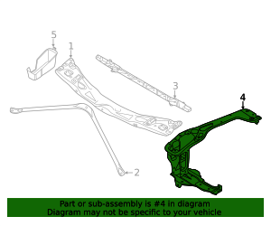 51-64-7-459-881 - Radiator Support Tie Bar Extension 2020-2023 BMW ...