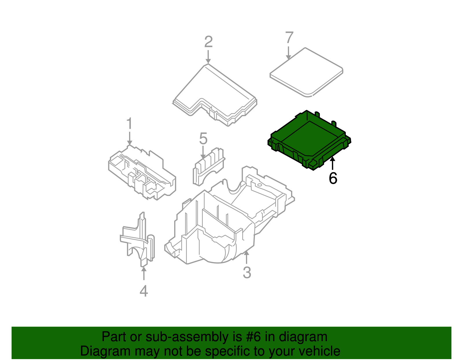 2007-2012 Nissan Sentra Control Module 284B6-ET03A | Nissan Parts Central