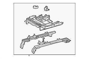 2020-2022 Toyota Highlander Frame Assembly 79101-0E250 | Toyota Parts ...