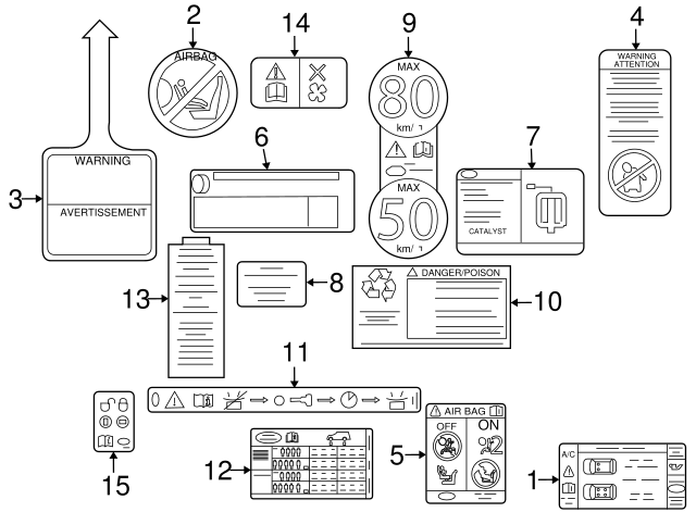 Genuine Fuel Label for 2010-2016 Land Rover | Land Rover Part ...