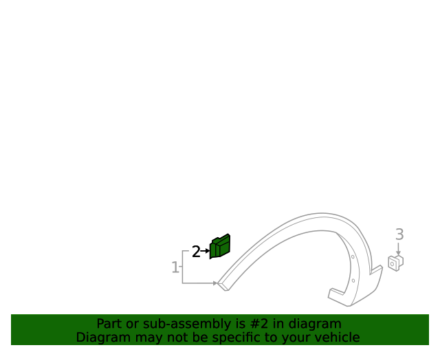 87756-3R000 - Wheel Opening Molding Clip 2014-2023 Kia | Kia.Parts Store