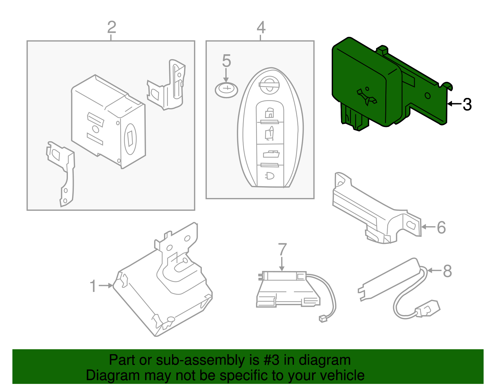 25640-4GA7E - Warning Buzzer 2009-2020 Nissan 370Z | Nissan Parts ...