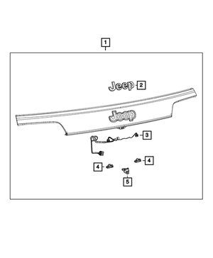 2017-2021 Jeep Grand Cherokee Jeep Nameplate 68318127AA | Mopar eStore