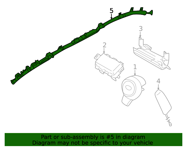 98251SJ021 - Head Air Bag 2019-2024 Subaru Forester | Subaru Factory ...