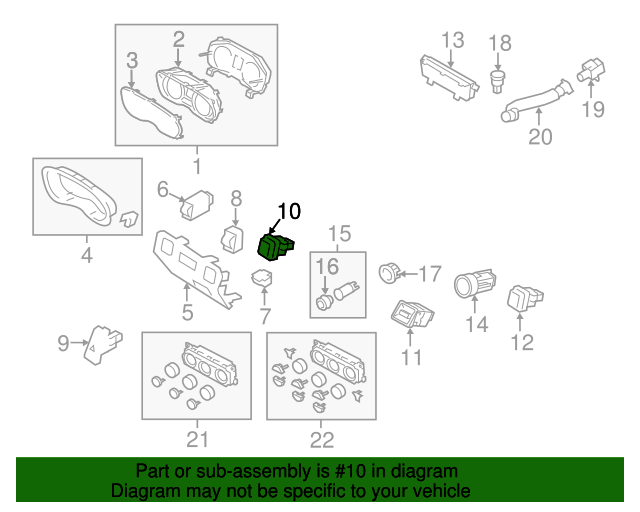 2015-2020 Subaru Switch 83002VA000 | QuirkParts