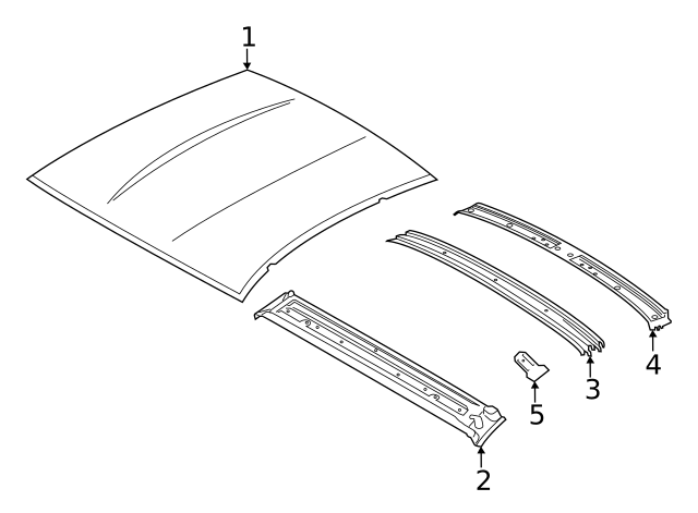 Genuine BMW 54-10-5-A60-AB8 | Roof Panel | FREE Shipping on Most Orders ...