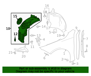 177-690-14-03 - Wheel House Covering Mercedes-Benz USA Parts