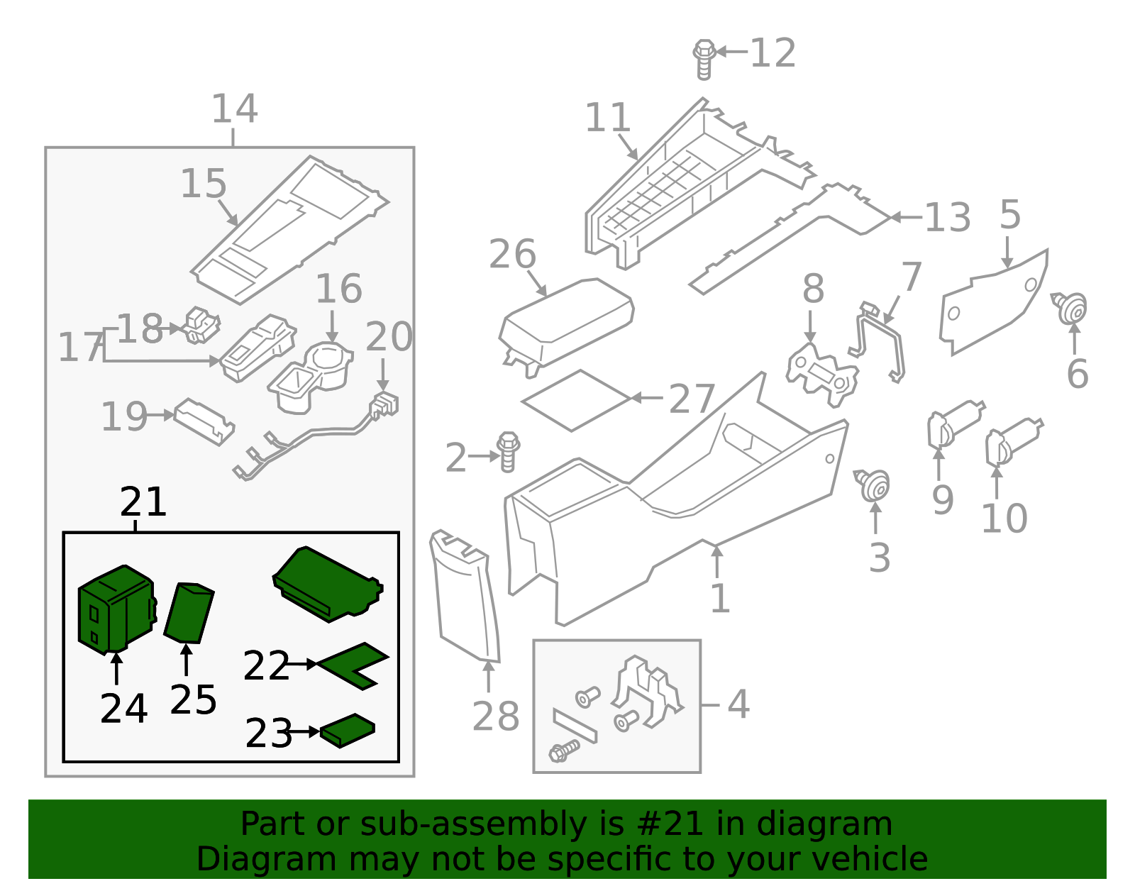 84680-K4150-TRY - High-Quality Tray for 2019 Hyundai Kona Electric ...