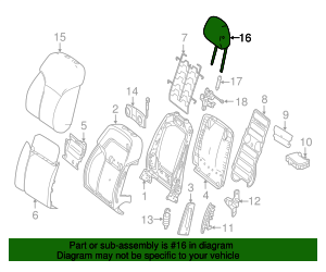292-970-06-50-1B55 - Headrest 2016-2019 Mercedes-Benz | Mercedes-Benz ...