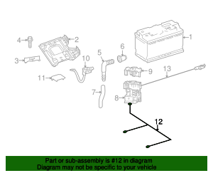 2016-2019 Mercedes-Benz GLC 300 Battery Cable 253-540-10-01 ...