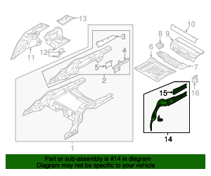 Genuine BMW 41-00-7-413-067 | Outer Rail | FREE Shipping on Most Orders ...