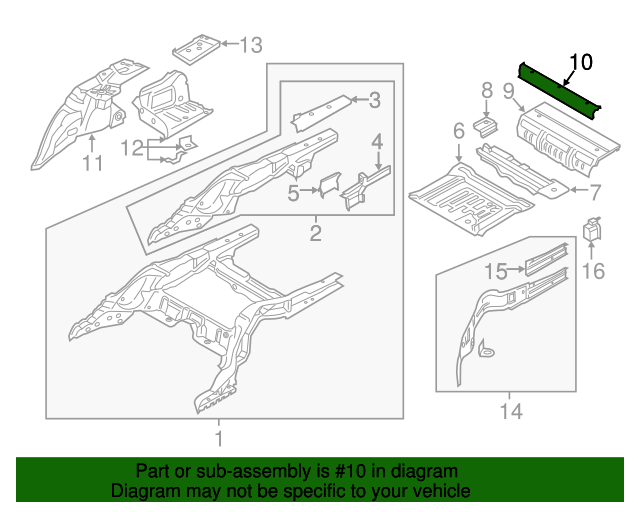 41007413081 - 2016-2022 BMW Rear Cross-Member (41-00-7-413-081) | BMW ...