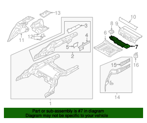 41-00-7-413-075 - Floor Pan 2016-2022 BMW | Braman BMW & MINI Parts