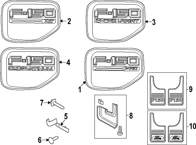 NL3Z-16720-BK - Nameplate - 2022-2024 Ford F-150 Lightning | Eastgate ...